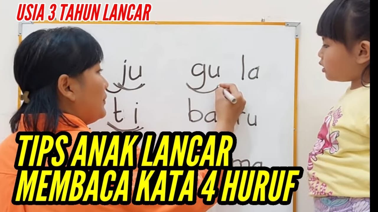Tahap mengajar membaca kata 4 huruf - YouTube