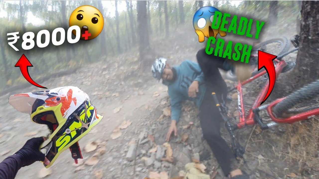 Nitin's *BIGGEST MTB CRASH* Ever😱😰/MTB CRASH/RAWAT G POV - YouTube