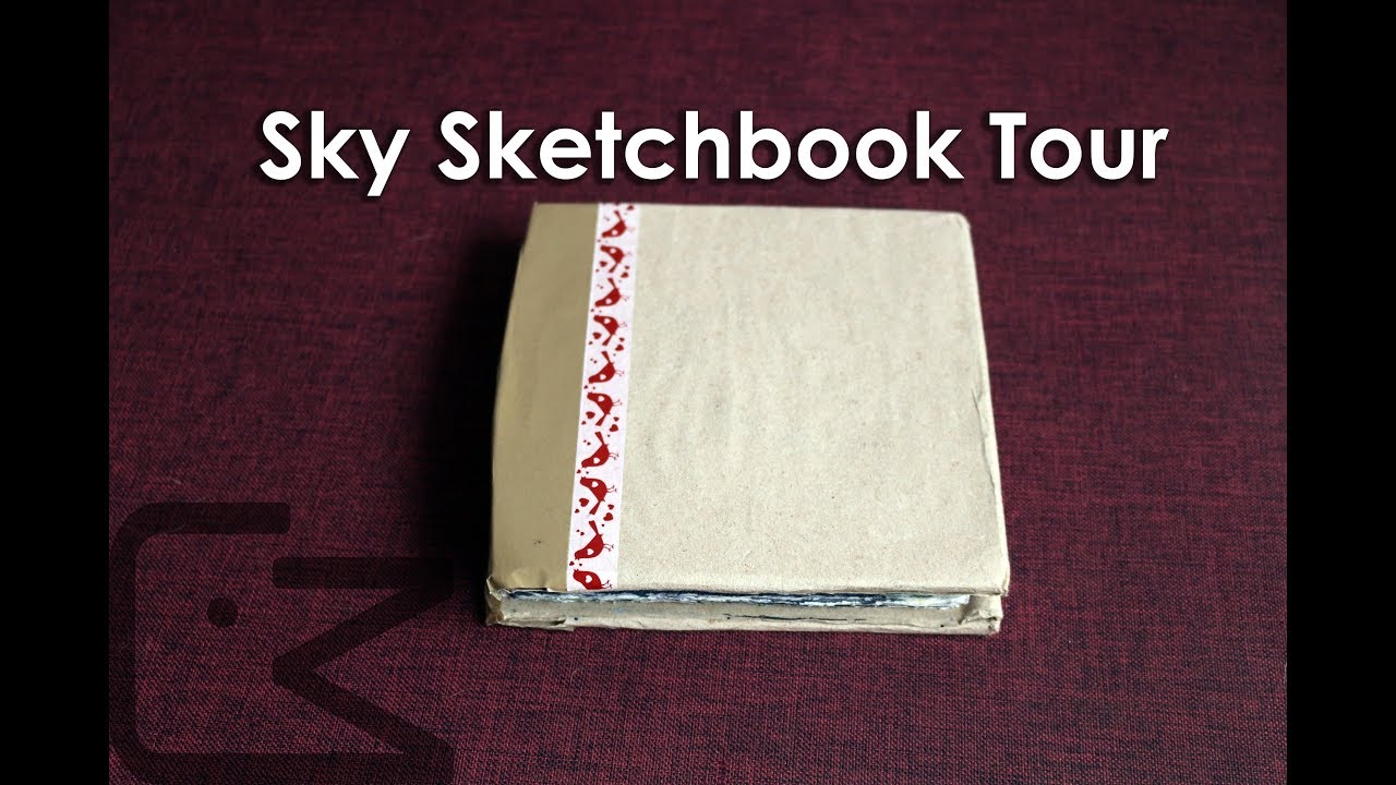 Sky Sketchbook Tour | Handmade Watercolor Sketchbook - YouTube