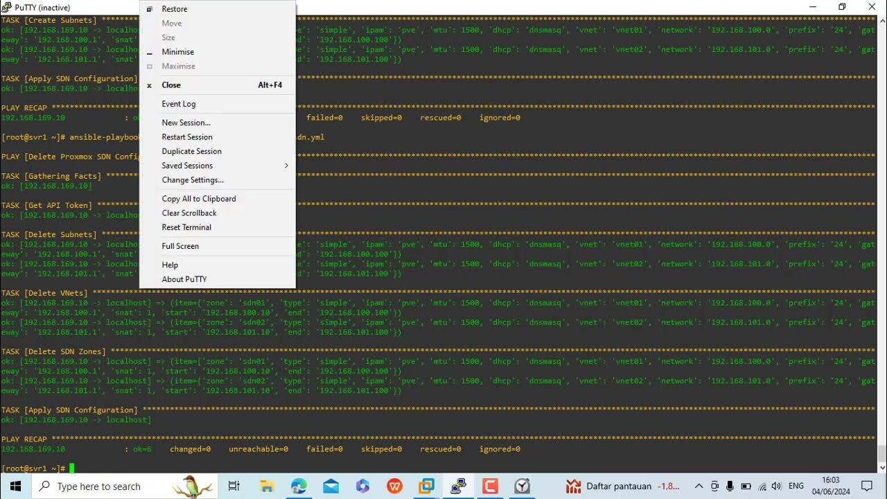 Otomatisasi Software Defined Network (SDN) pada Proxmox Menggunakan Ansible - YouTube