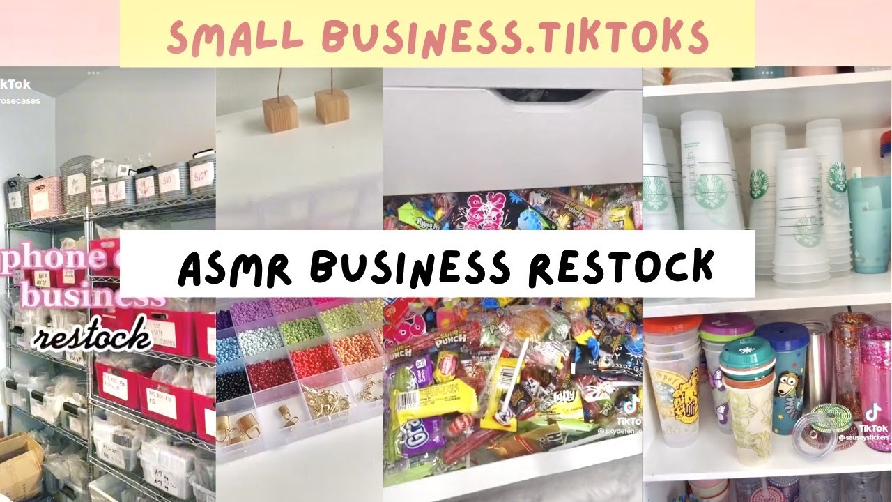 Asmr Small business Restock 🤍| SmallBusiness.tiktoks #smallbusiness # ...