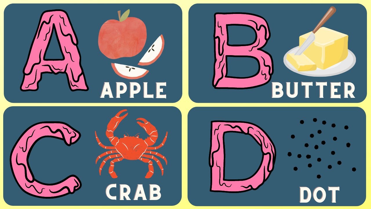 Learn Alphabet A to Z ABCD For Kids | ABC Preschool Book Learning ...