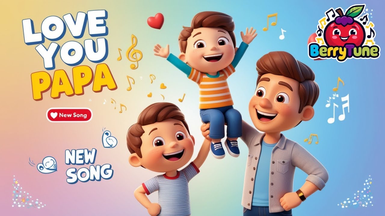 Love you papa song| papa | father song | Kids song + Nursery rhymes ...