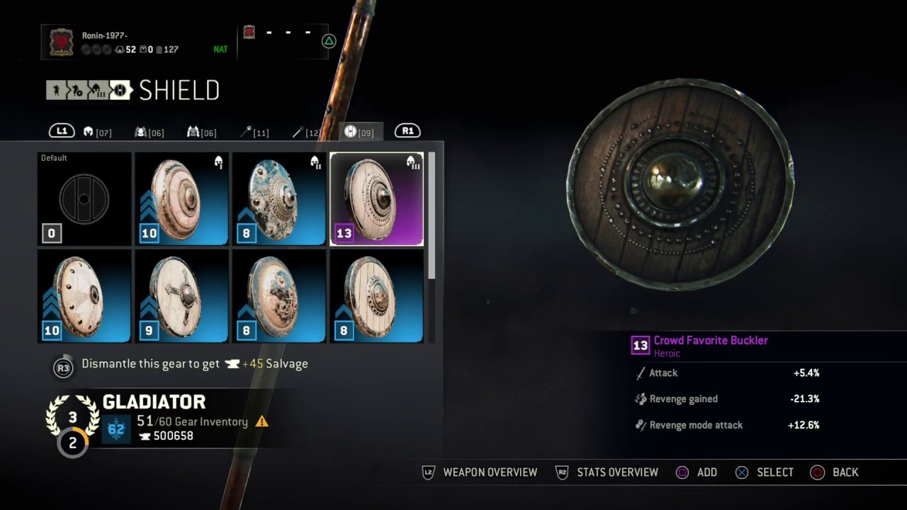 For Honor Gladiator 3 Trident+Buckler sets Victoria,Minerva,Crowd ...