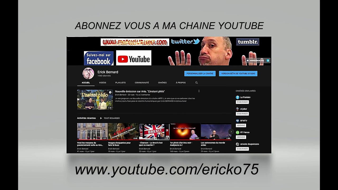 Erick BERNARD - matelesurlenet - YouTube