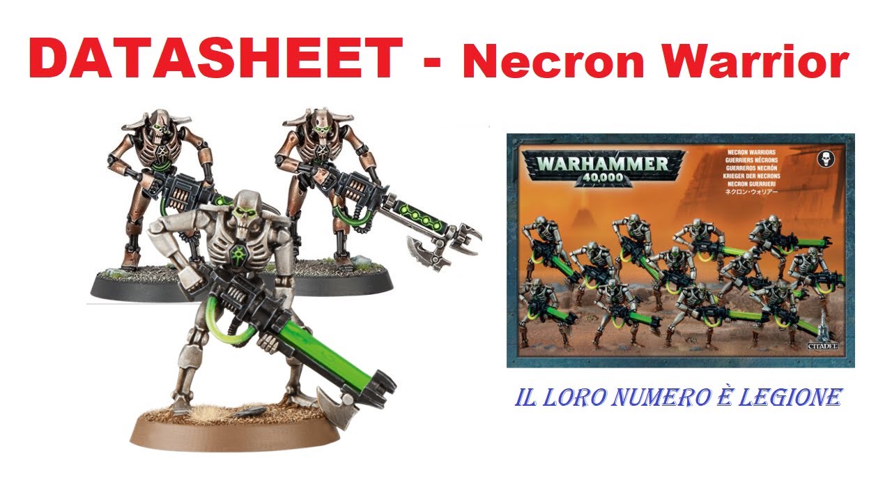 [#WARHAMMER40k] - Datasheet Necron Warrior - YouTube