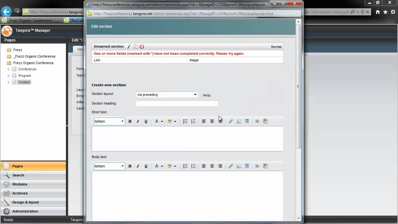 Tangora: Form pages and layout wizards - YouTube