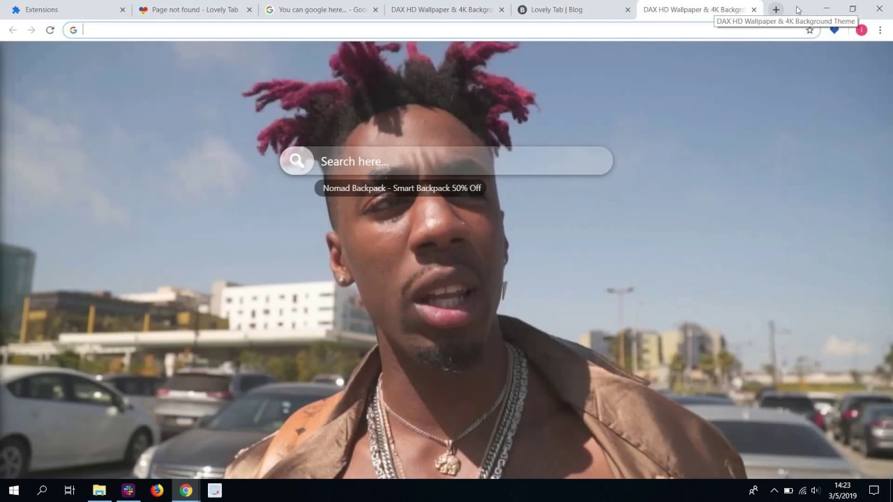 Great DAX HD Wallpaper New Tab Theme For Chrome - YouTube
