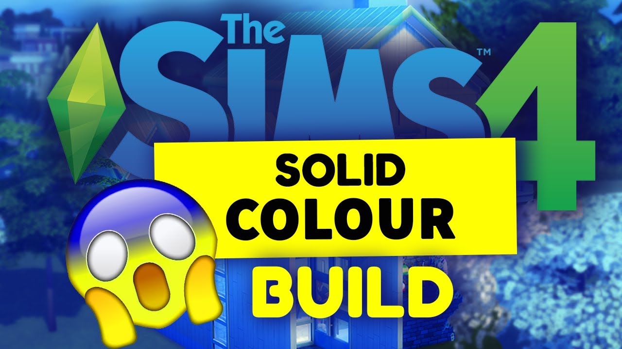 The Sims 4: ONE Solid Colour Build Challenge! - YouTube