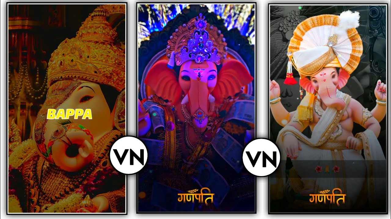 Ganesh Chaturthi Video Editing VN Video Editor || Ganpati Bappa Status ...