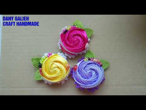 TUTORIAL MERANGKAI BROS BUNGA MAWAR KINCIR YANG CANTIK - YouTube