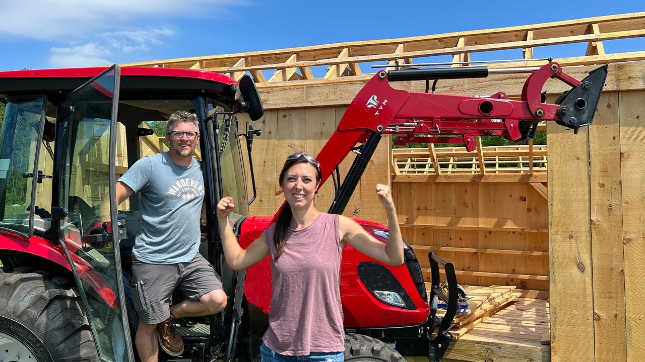 Sometimes You Just NEED More MUSCLE!!! Building 2 Post & Beam Barns at ...