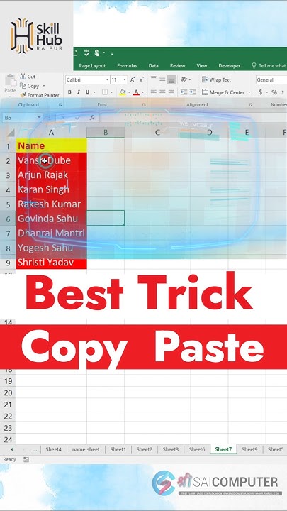 How to use clipboard in excel / Best copy paste trick #excel #msexcel #excelshortcuts #shorts ...
