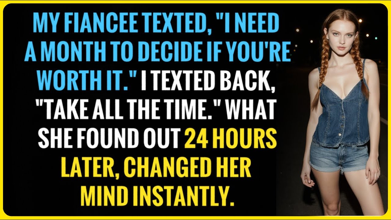 My Fiancée Texted, "I Need A Month To Decide If You're Worth It." I ...