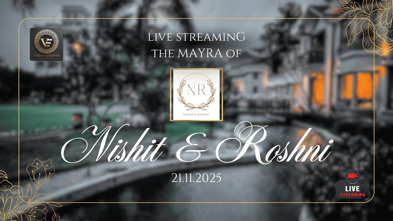 LIVE: Mayra Ceremony of Nishit & Roshni | 21st November 2025 - YouTube