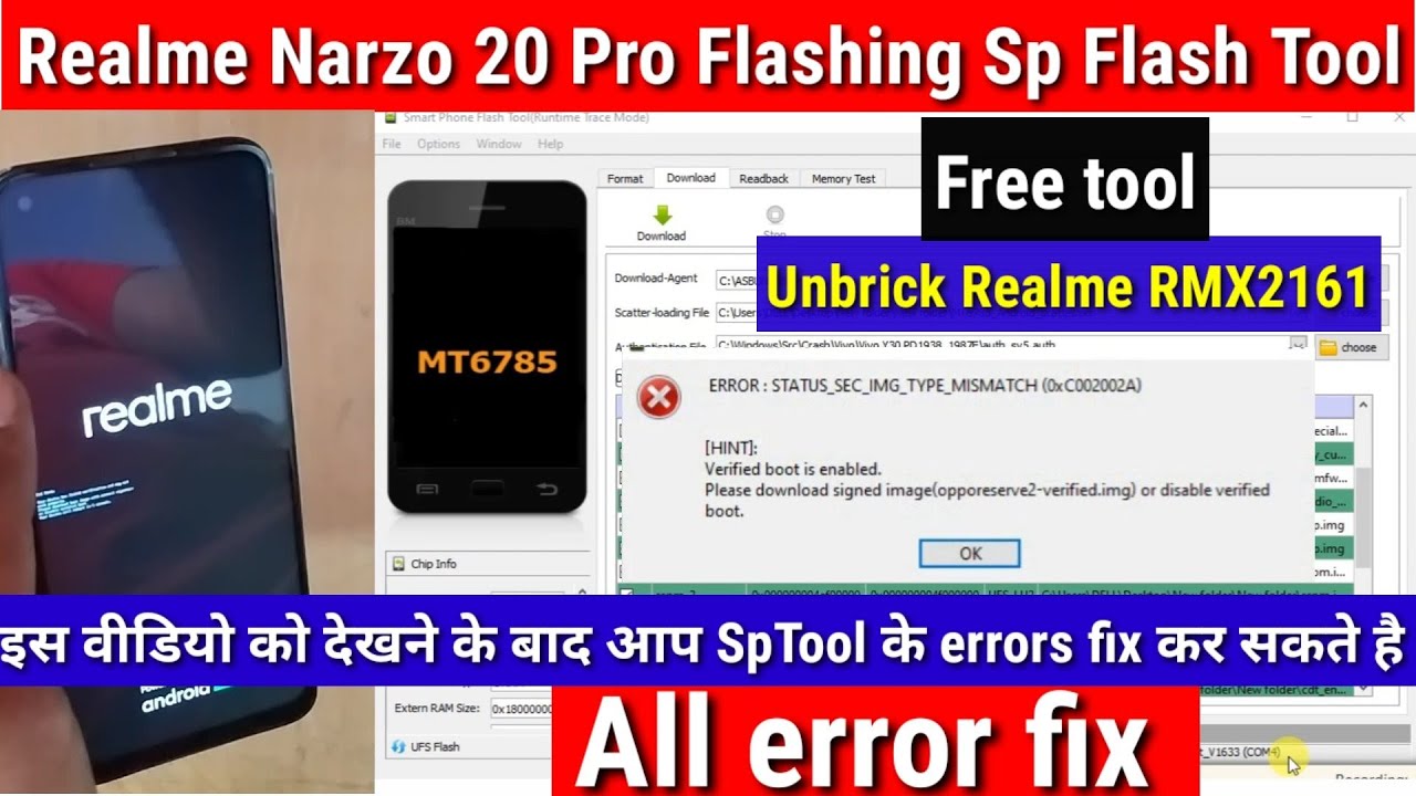 Realme Narzo 20 Pro Rmx2161 Flashing Sp Flash Free tool | Realme ...
