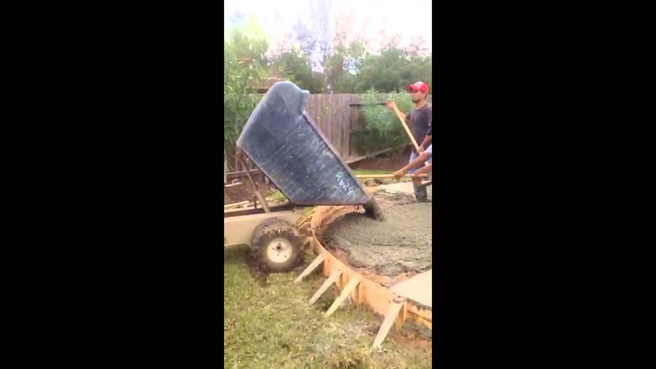 How To Pour Concrete With A Buggy Cheaper And Faster Than Wheelbarrows how-to-pour-concrete-with-a-buggy-cheaper-and-faster-than-wheelbarrows