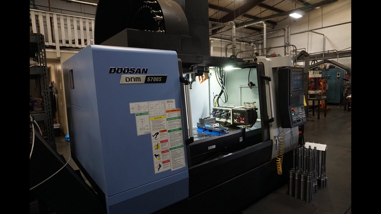 2021 Dooson DNM 5700S with KOMA Precision 4th Axis Rotary - YouTube