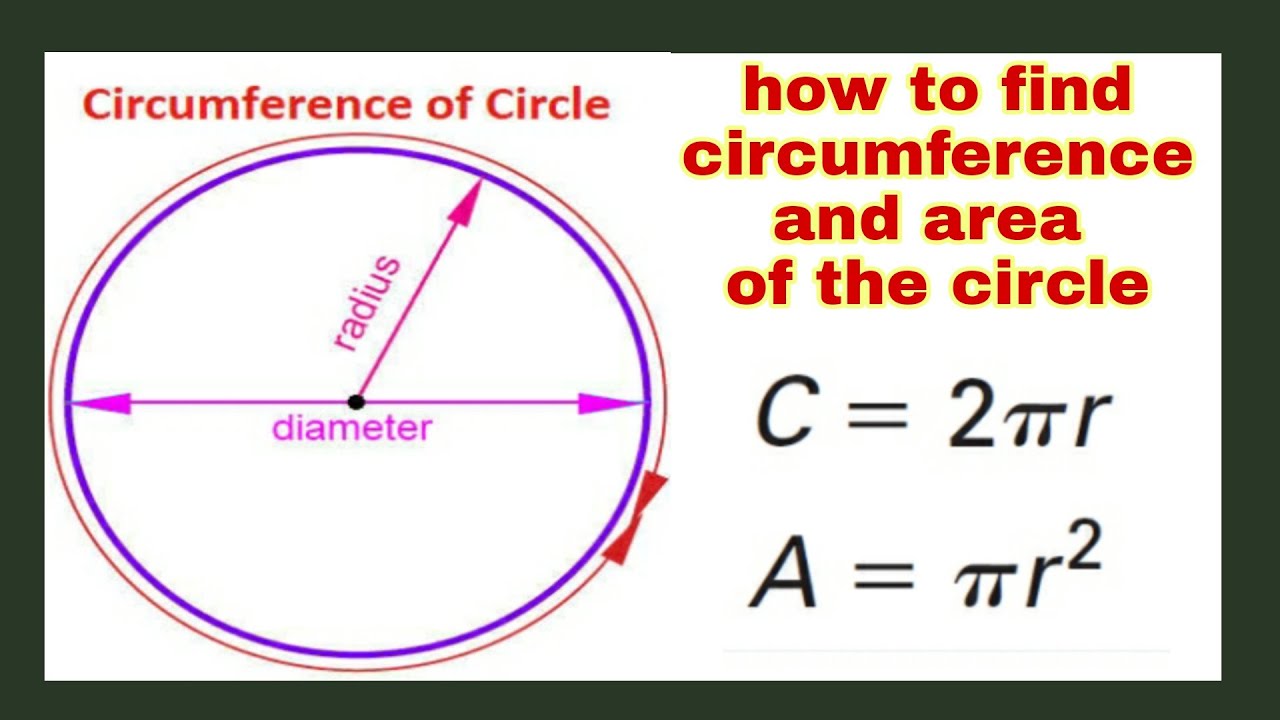 circumference of the circle || circumference and area || find ...