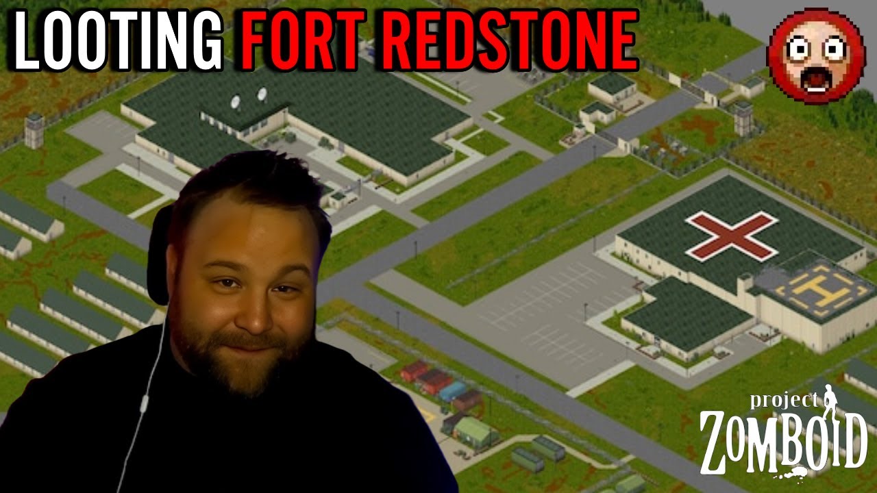 Group Looting Adventure in Project Zomboid - Fort Redstone - YouTube