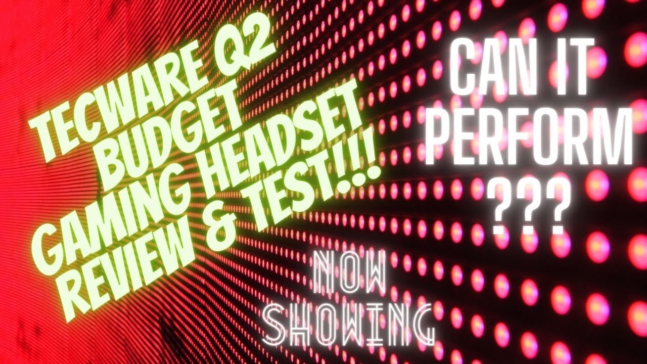 Gaming Gadget Series: Tecware Q2 gaming headset ... Review and Test ...