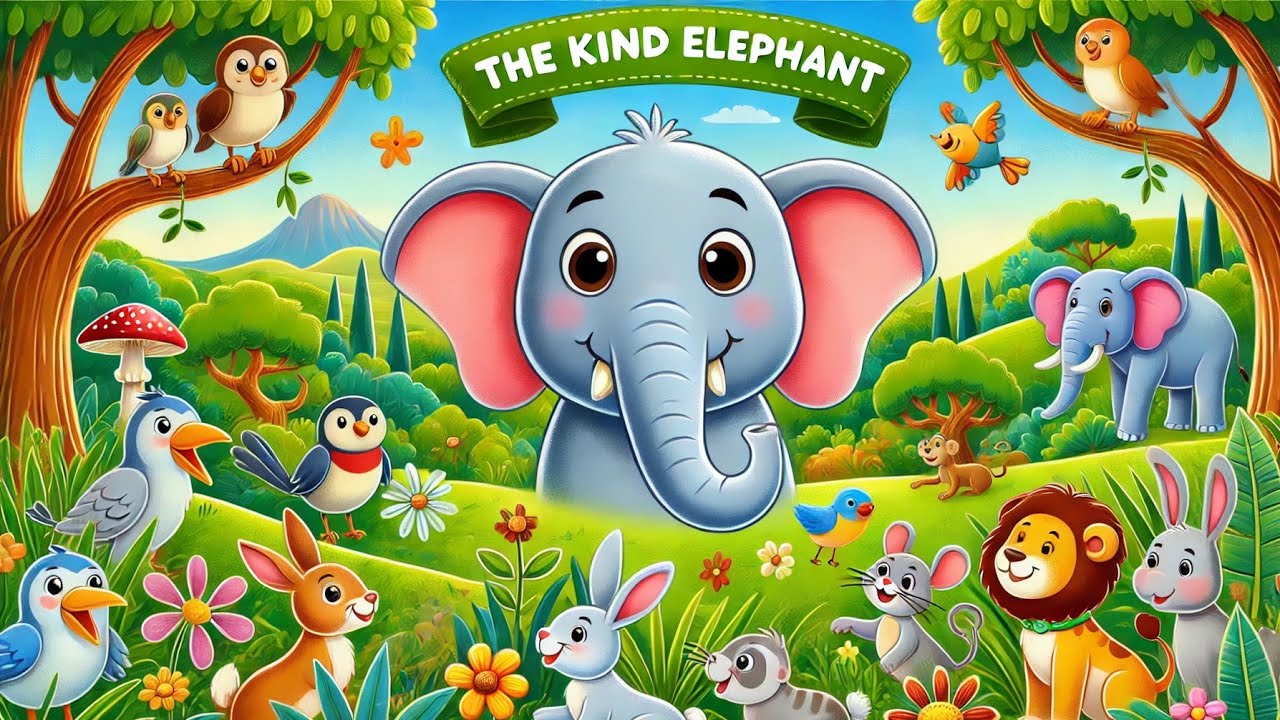 The Kind Elephant | Animated Moral Story for Kids - YouTube