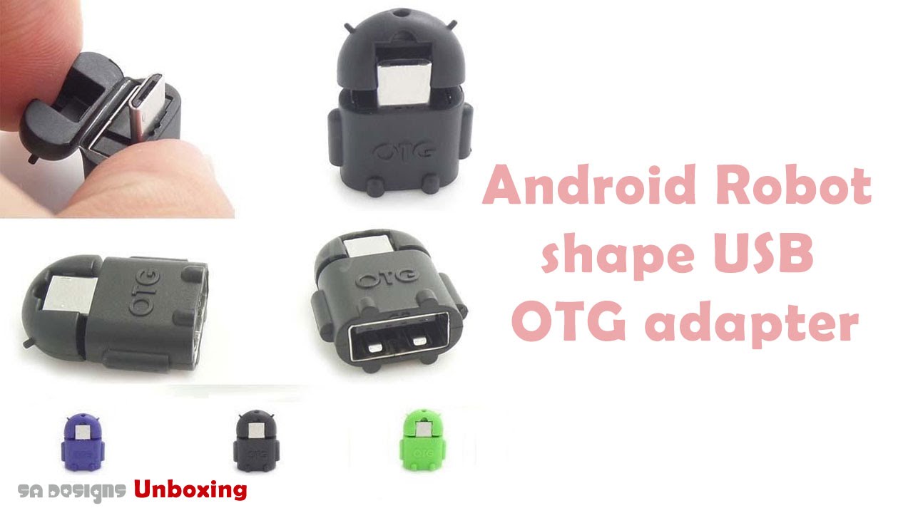 USB OTG Adapter (Android Robot shape) - YouTube