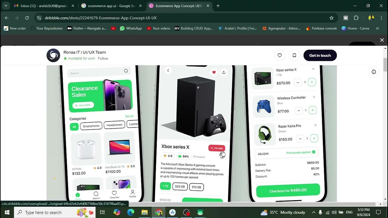 Flutter Ecommerce UI | Flutter E - commerce App ||Part - 02 - YouTube