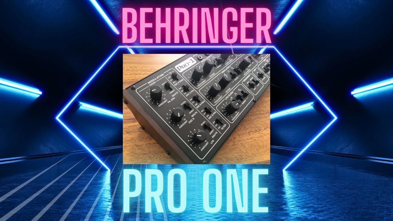 Behringer Pro-1 analog synthesizer - "Pro One Funky Flavors" sound demo ...