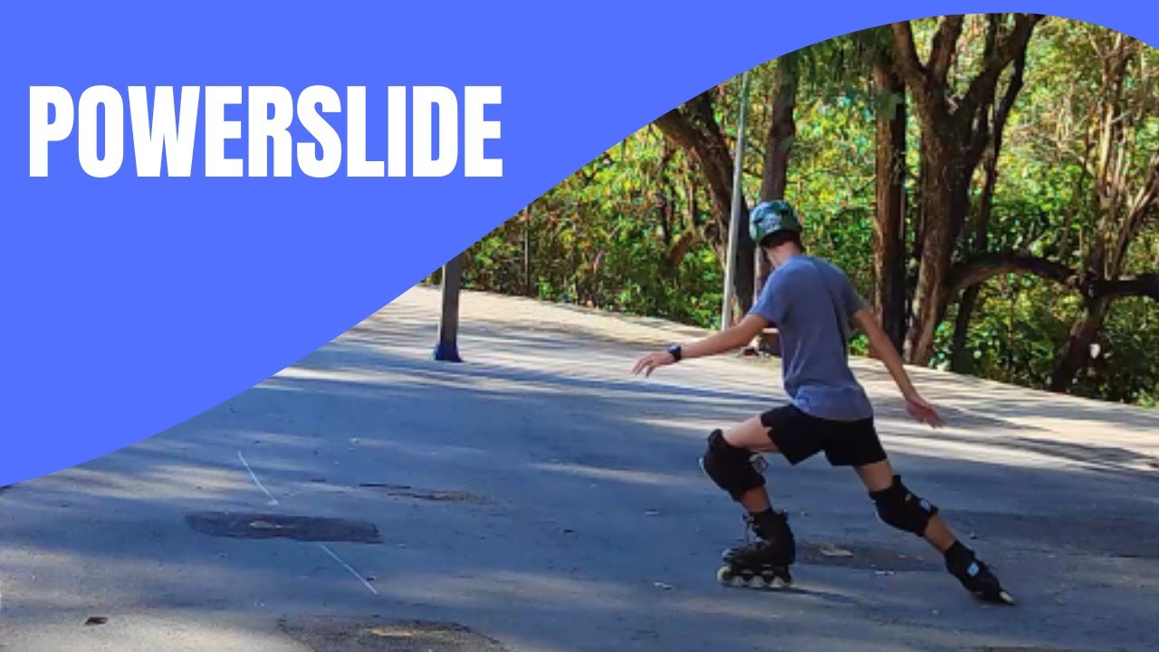 Como fazer o freio powerslide de costas com patins - YouTube