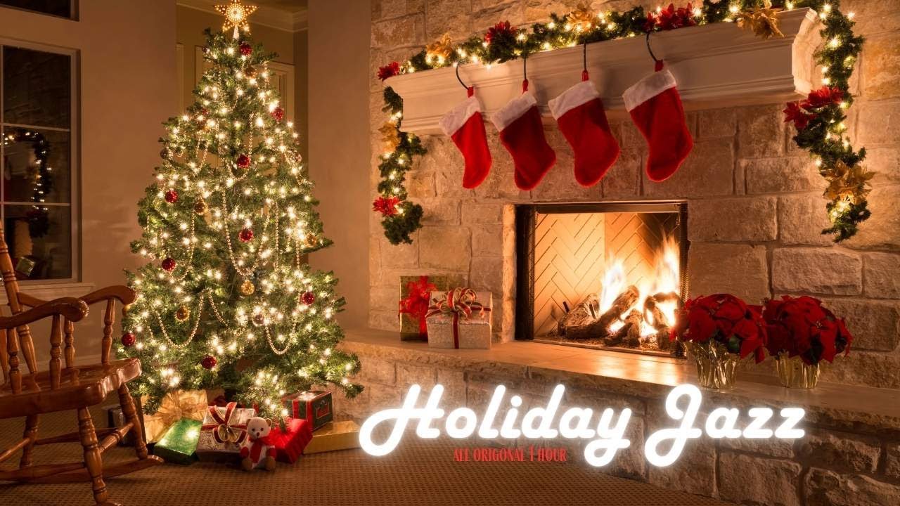 Cozy Holiday Jazz 4k - 1 Hour Relaxing Background Music for a Festive ...