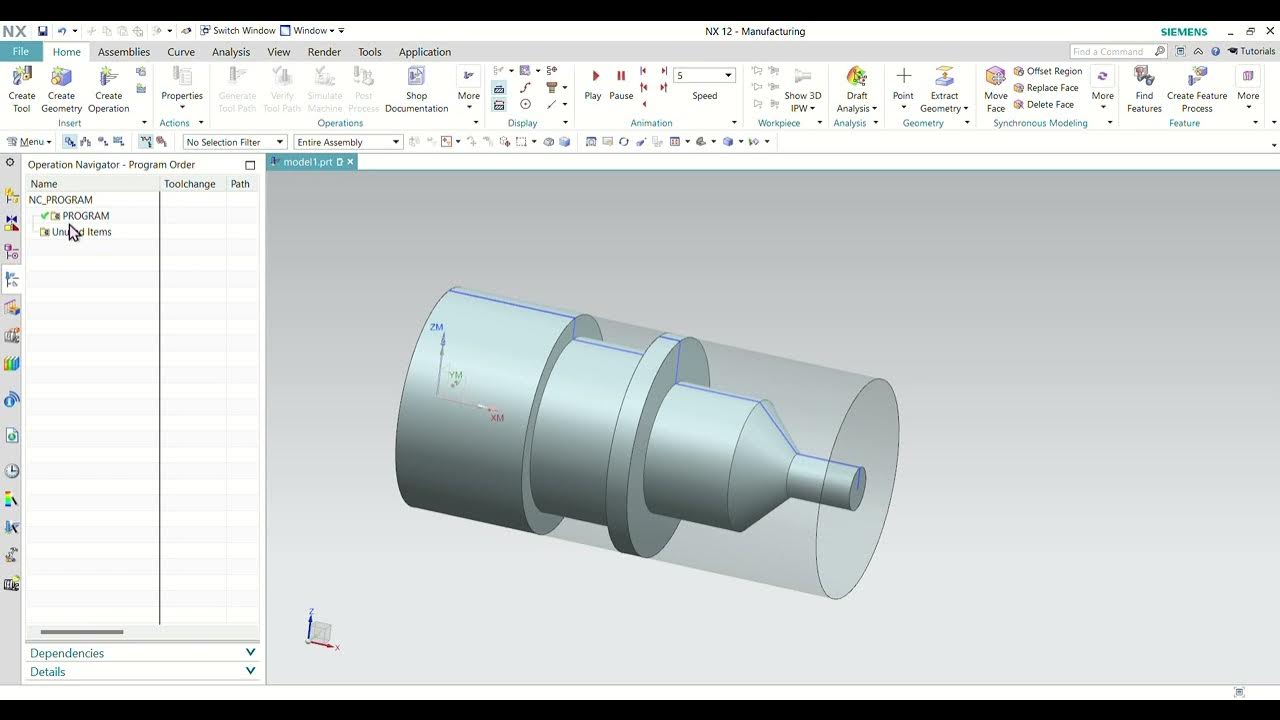 Siemens NX CAM Tutorial | Grooving, Threading & Roughing Operations 🔧 | Step by Step Guide - YouTube