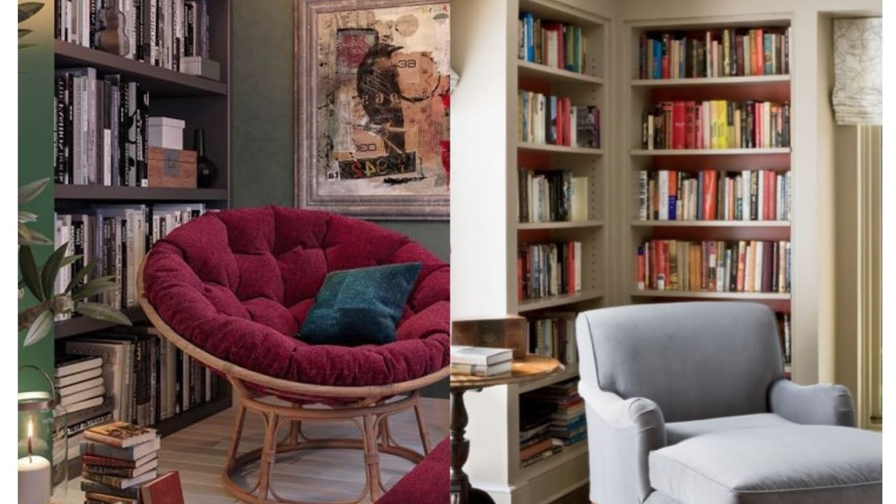 Cozy Book Reading Nook||Small Library Ideas||Book Reading Corner Ideas ...