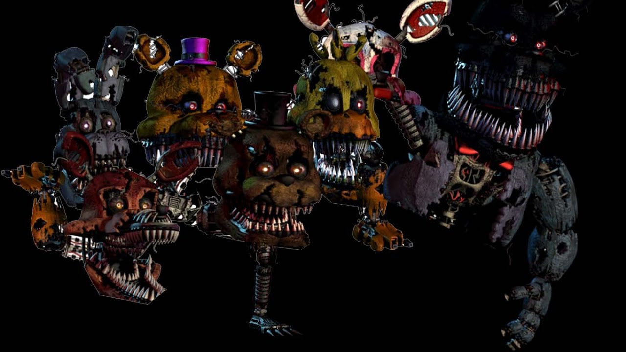 [FNAF]-[SPEED EDİT] Fnaf 4 HYBRİD - YouTube