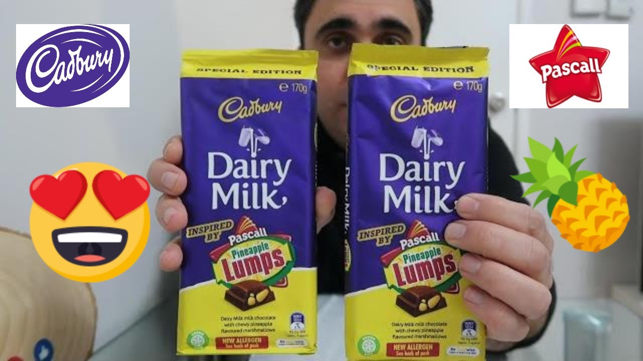CADBURY DAIRY MILK PASCAL PINEAPPLE LUMPS (SPECIAL EDITION) - YouTube