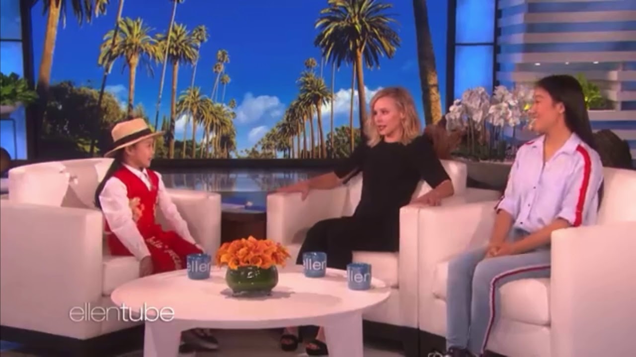 Kristen Bell (2018) Hosting Ellen and interviewing Kid dancer Lil ...
