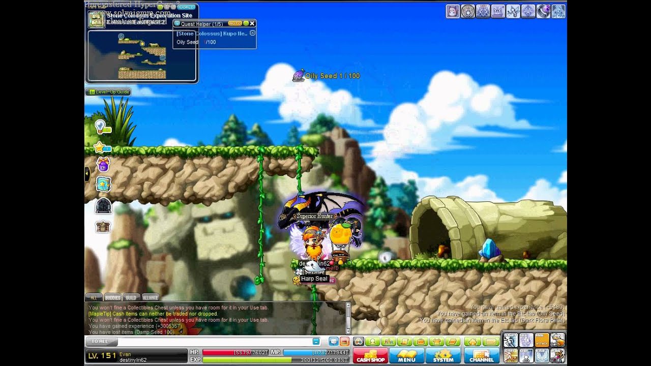[Maplestory] Stone Colossus play-through part 2 - YouTube