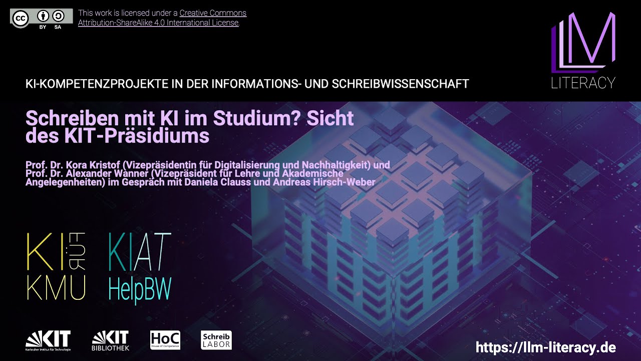 Interview: Schreiben mit KI im Studium? Sicht des KIT-Präsidiums - YouTube