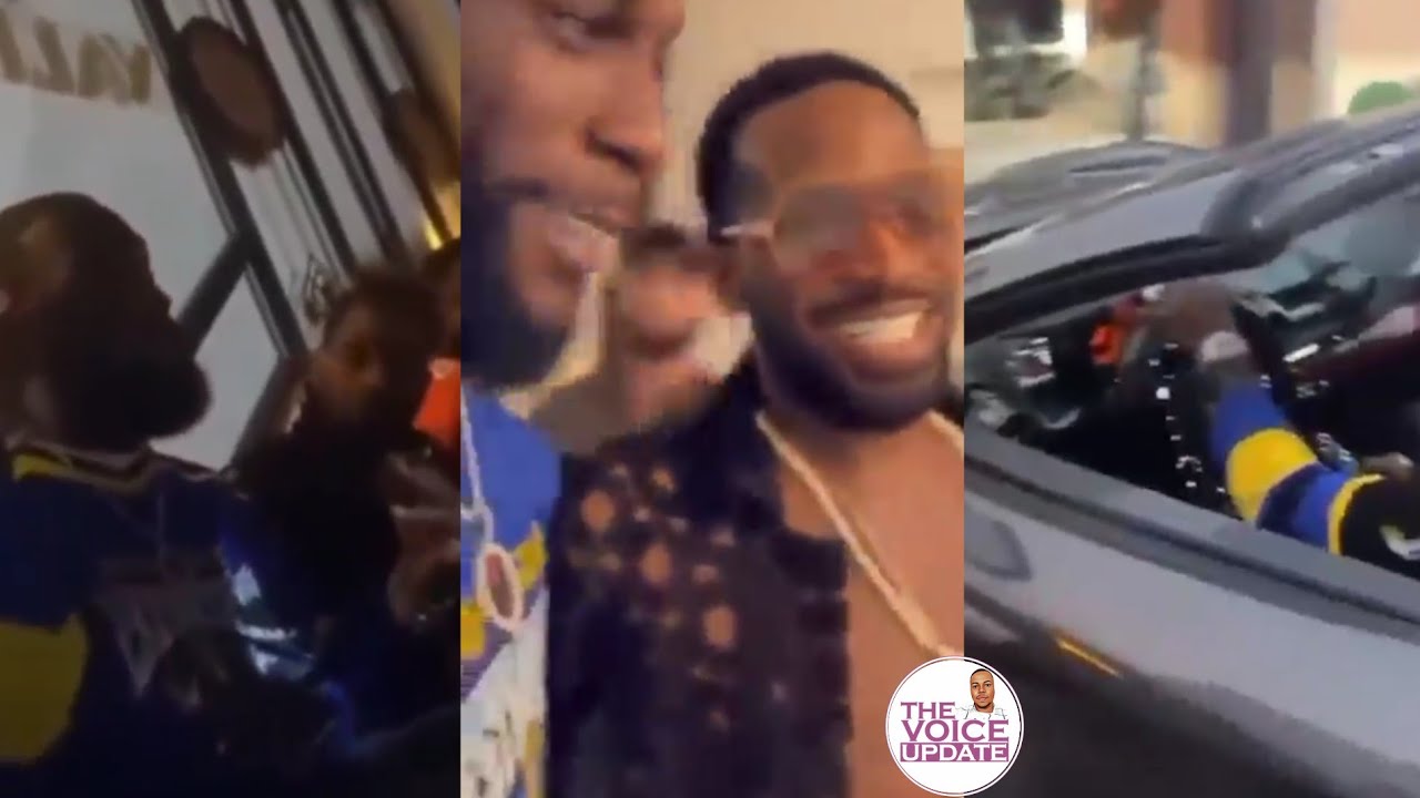 Burnaboy welcomes Dbanj to his Lagos mansion As He Shows him is Fleets ...