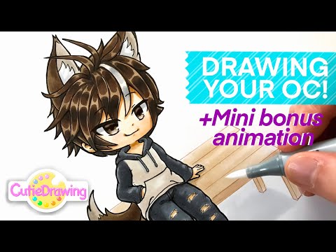 Drawing your OC! ; Gachalife character you requested #27 + mini bonus animation