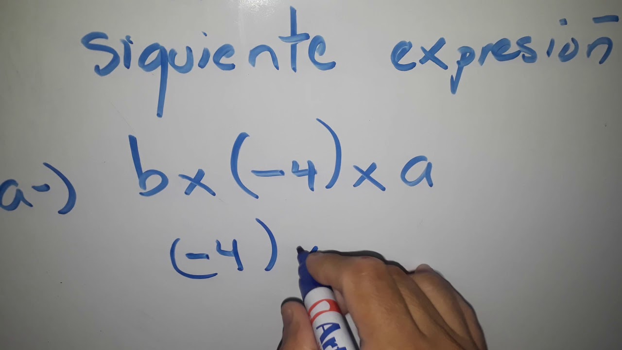 Representación de expresiones algebraicas sin el signo x - YouTube