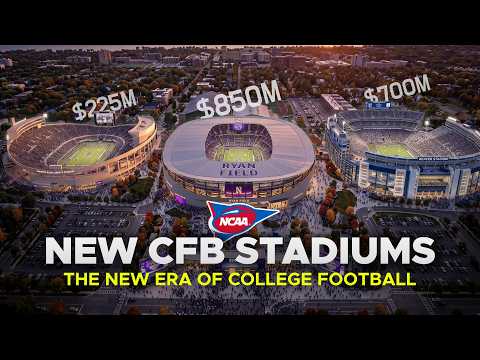 🇺🇸 10 NEW College Football Stadiums (August 2026 Update)