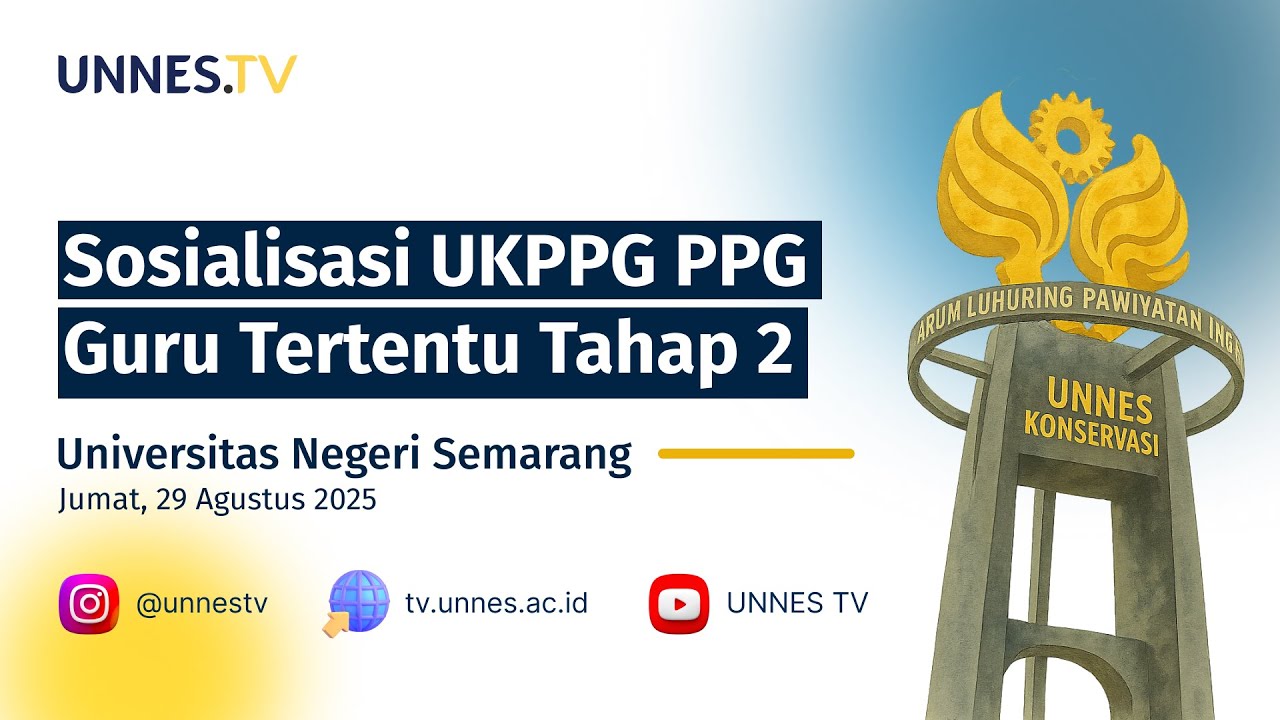 🔴 [ LIVE ] Sosialisasi UKPPG untuk PPG Guru Tertentu Tahap 2 ...