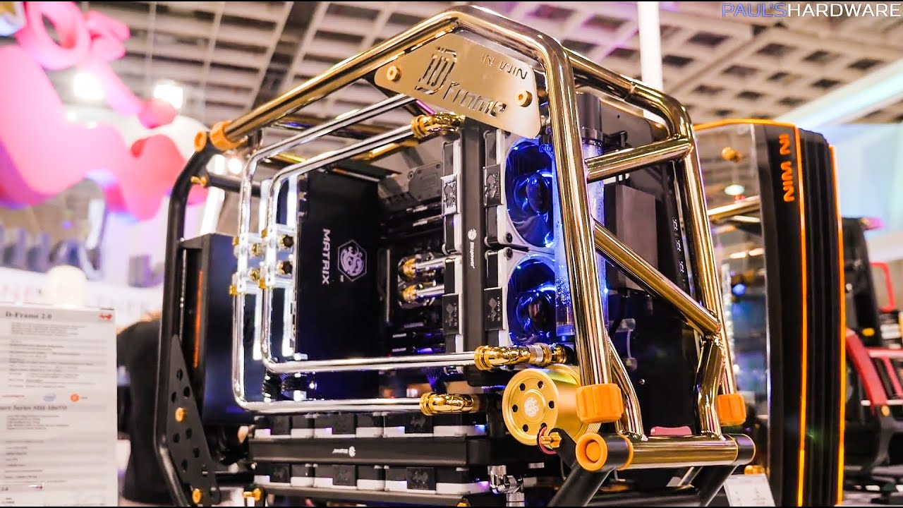 Badass Water Cooled Pc Builds at computex 2016 in Taipei, Taiwan - YouTube