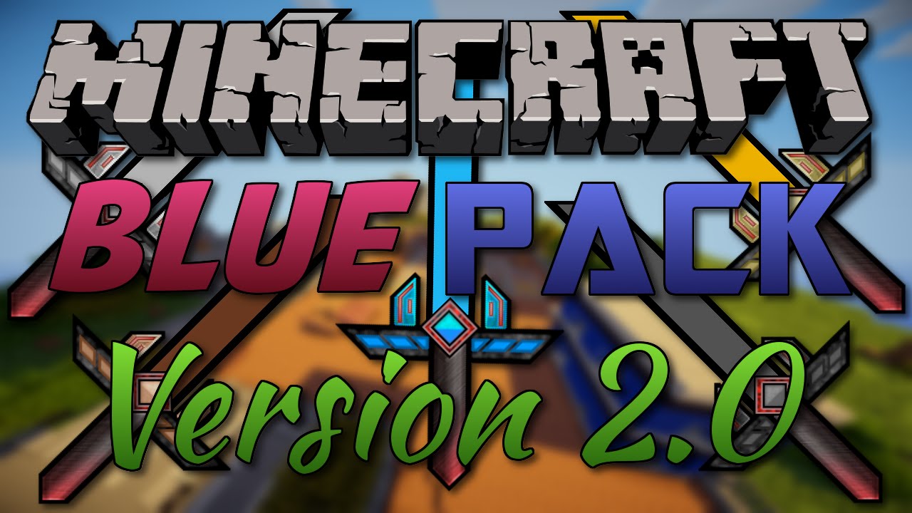 Minecraft: PvP Texture Pack - Blue Pack V2! {Clean, Smooth Swords Edit ...
