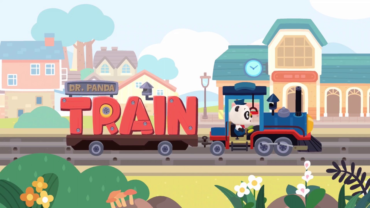 Dr. Panda Train | Kids app | Games for kids - YouTube