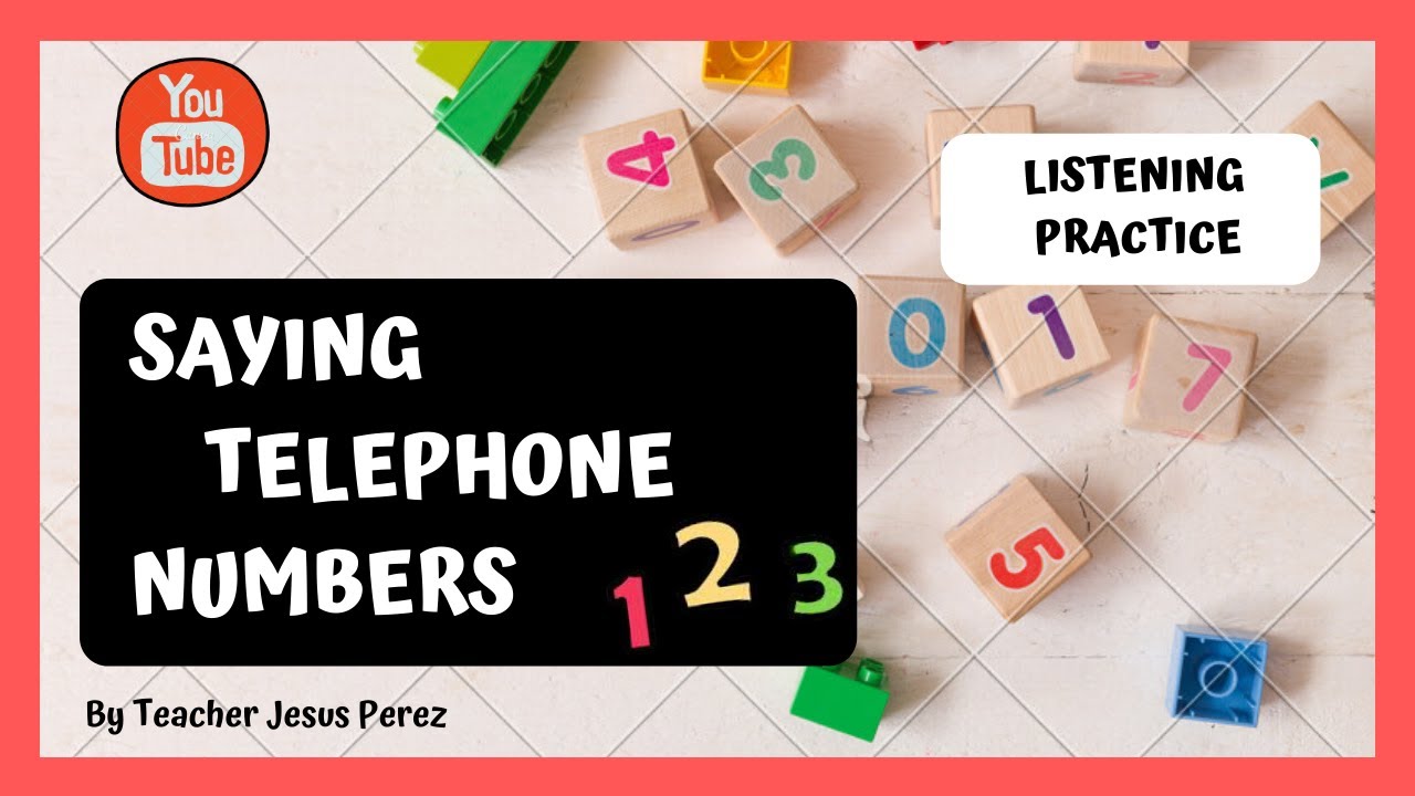 SAYING TELEPHONE NUMBERS - YouTube