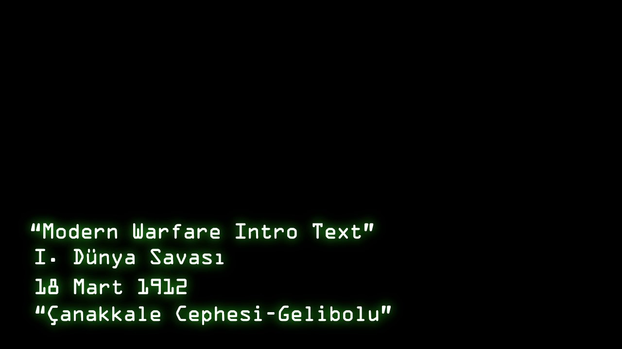 After Effect Modern Warfare Text TEST - YouTube