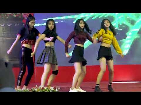 Nhẩy Dududu + fakelove cực chất của - 12C3 - THPT Nguyễn Quán Nho - YouTube