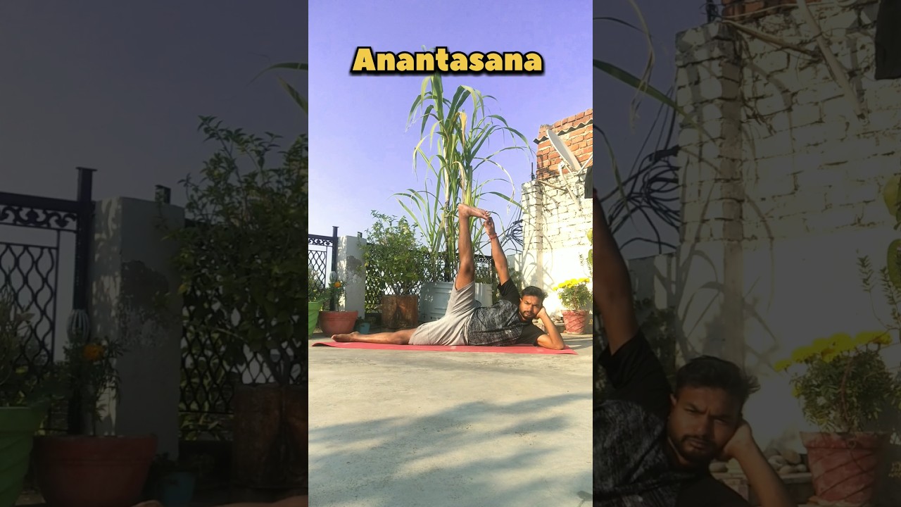 Fitness chit game l Anantasana #anantasana #yog #yoga #yogapose #asana ...